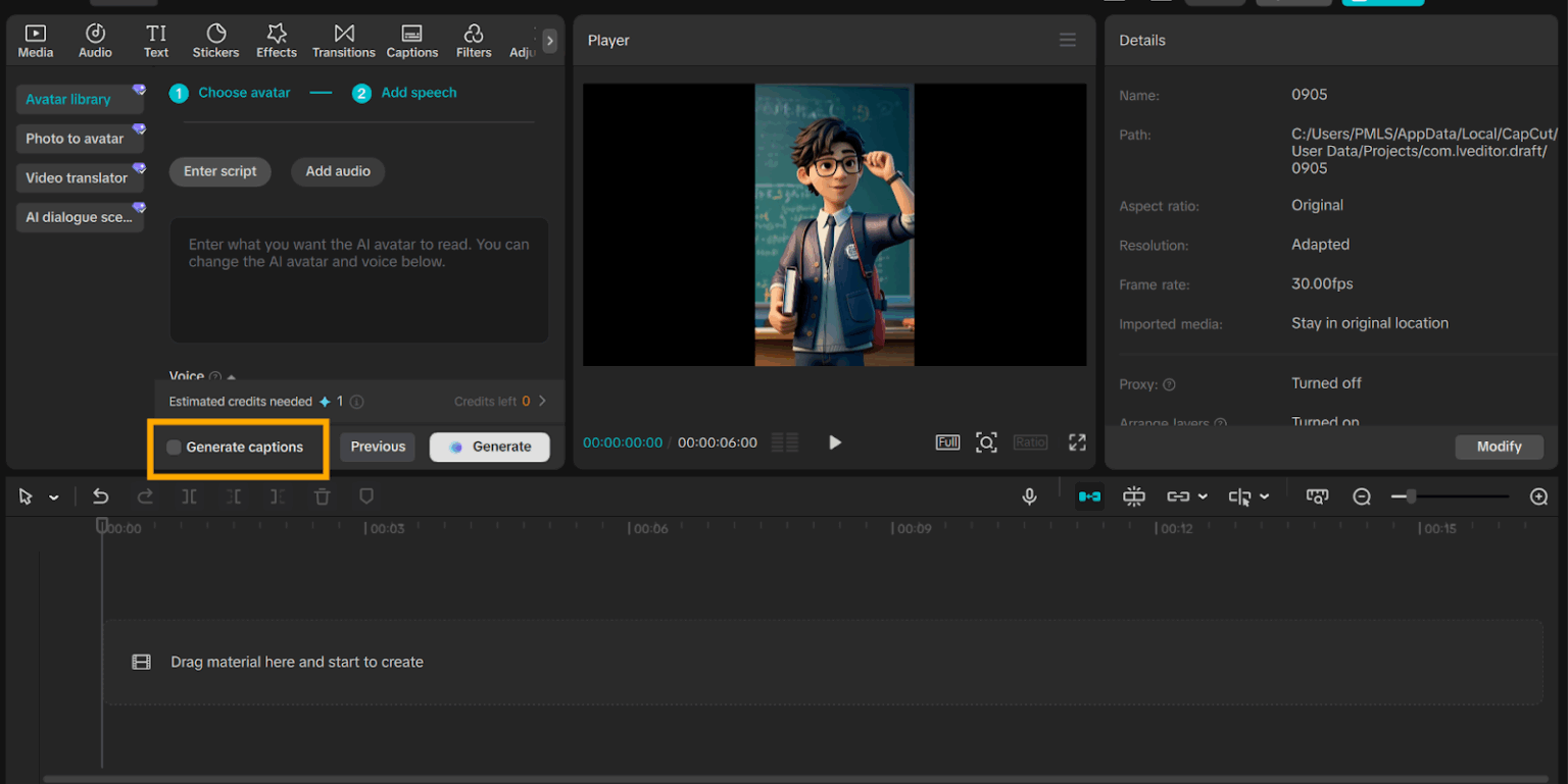 Build Subject Explainers in CapCut PC with AI Avatars Acting as Virtual ...